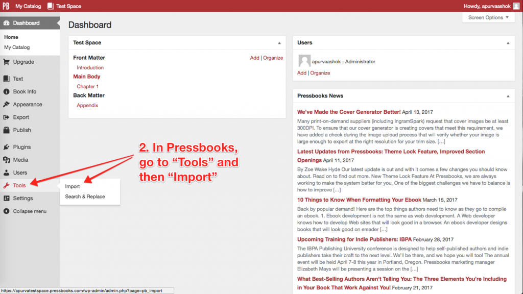 Import from Word (docx) – Pressbooks User Guide Import from Word (docx) – Pressbooks User Guide