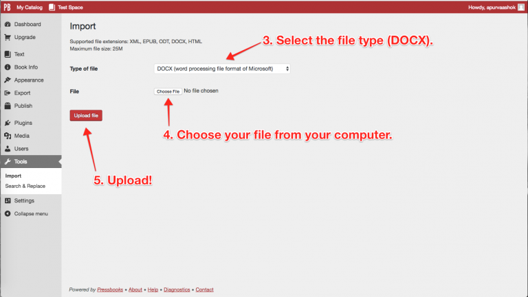 Import from Word (docx) – Pressbooks User Guide Import from Word (docx) – Pressbooks User Guide