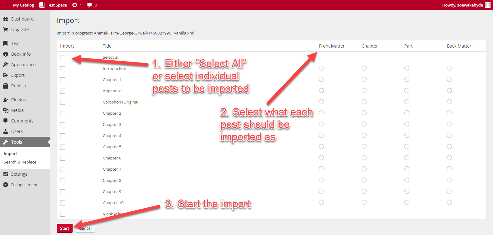 Import from WordPress – Pressbooks User Guide Import from WordPress – Pressbooks User Guide